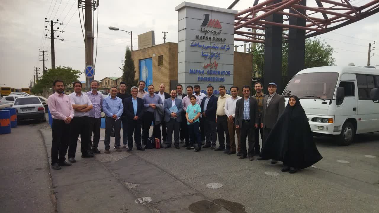 بازدید علمی اساتید دانشگاه ملایر از شرکت مادر تخصصی مپنا اخبار و